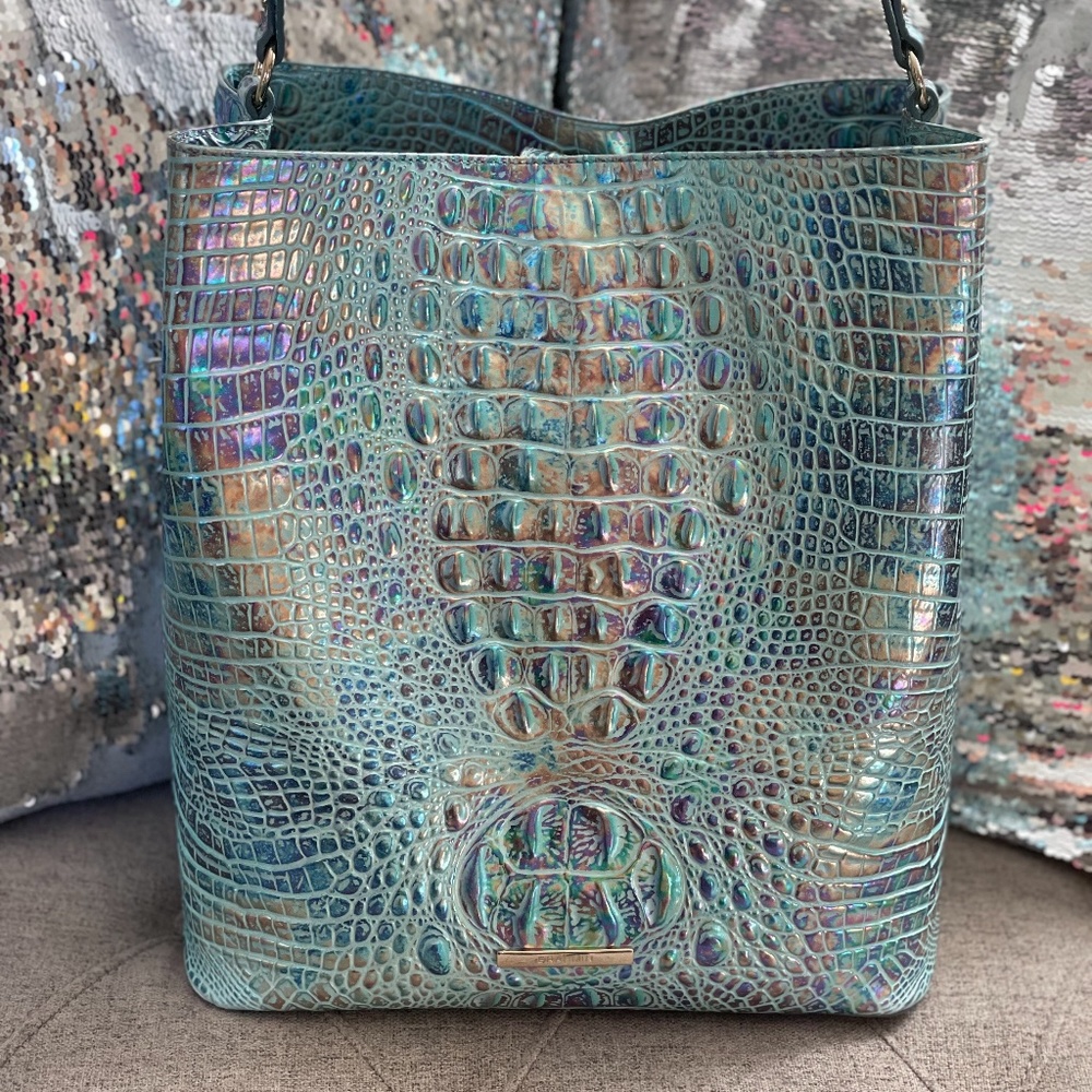 Brahmin Amelia Bag In Wonderland - Gem